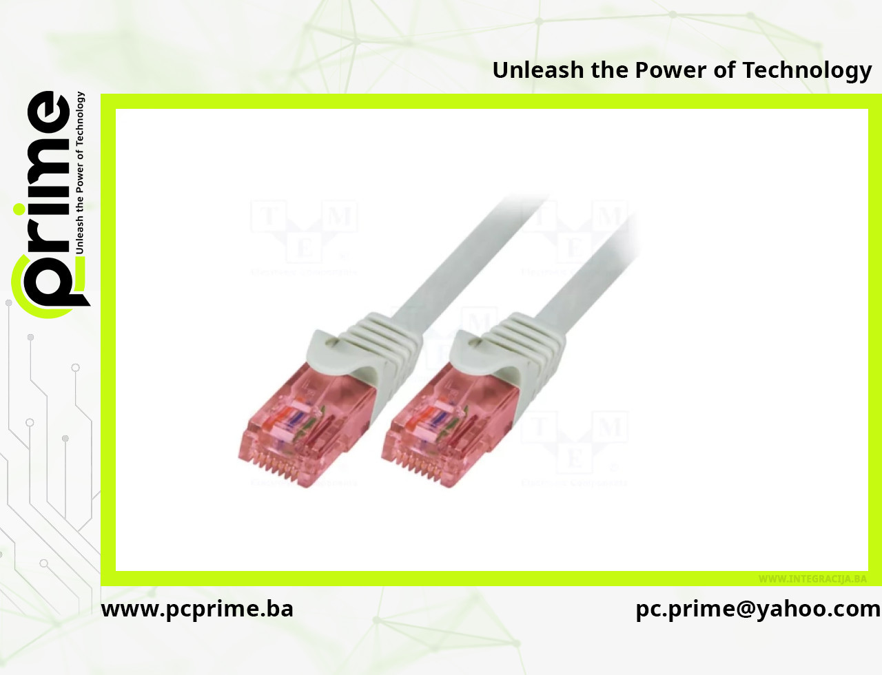 LogiLink CAT6 Patch Cable UTP 1m LSZH PrimeLine CQ2032U - Mrežni ...