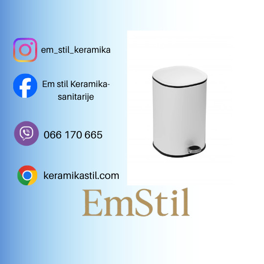 Kanta za smece 5L COPEN soft close bijela C-07-005-WO - Kante i ostale ...