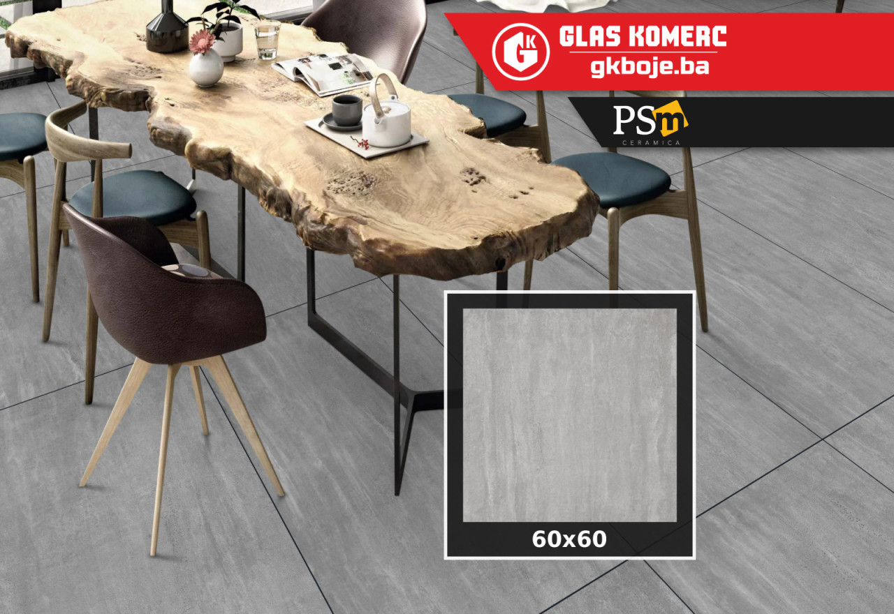 Pločice Refine Gris - 60 x 60 cm - Porculanske Glazirane - Keramičke ...