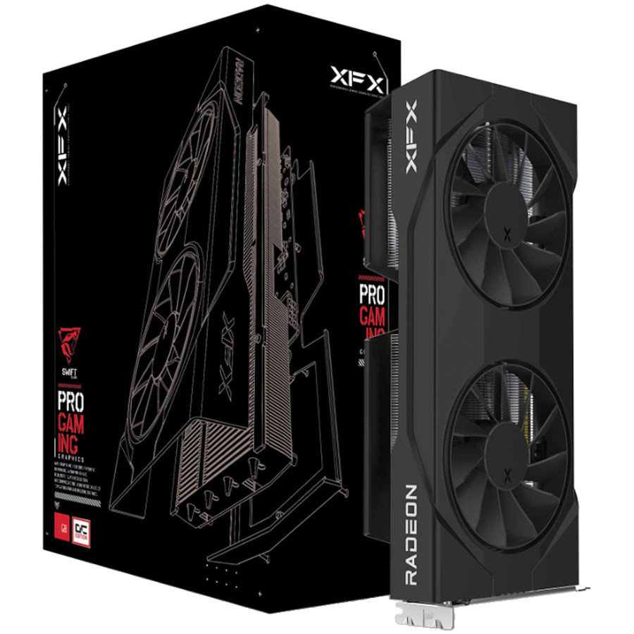 XFX Swift AMD Radeon RX 9060 XT OC 8GB GDDR6 128-bit HDMI 2x DP ...
