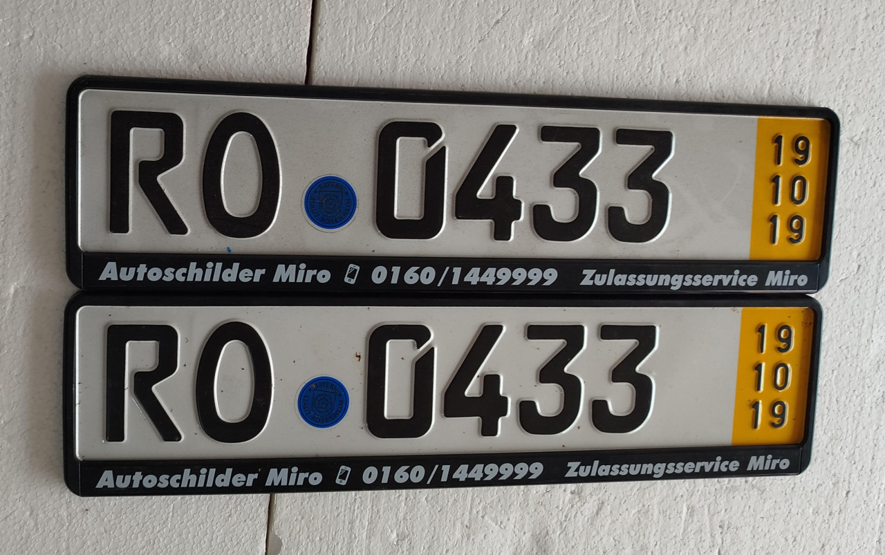 Njemačke registarske tablice par dekoracija kolekcionarske auto ...