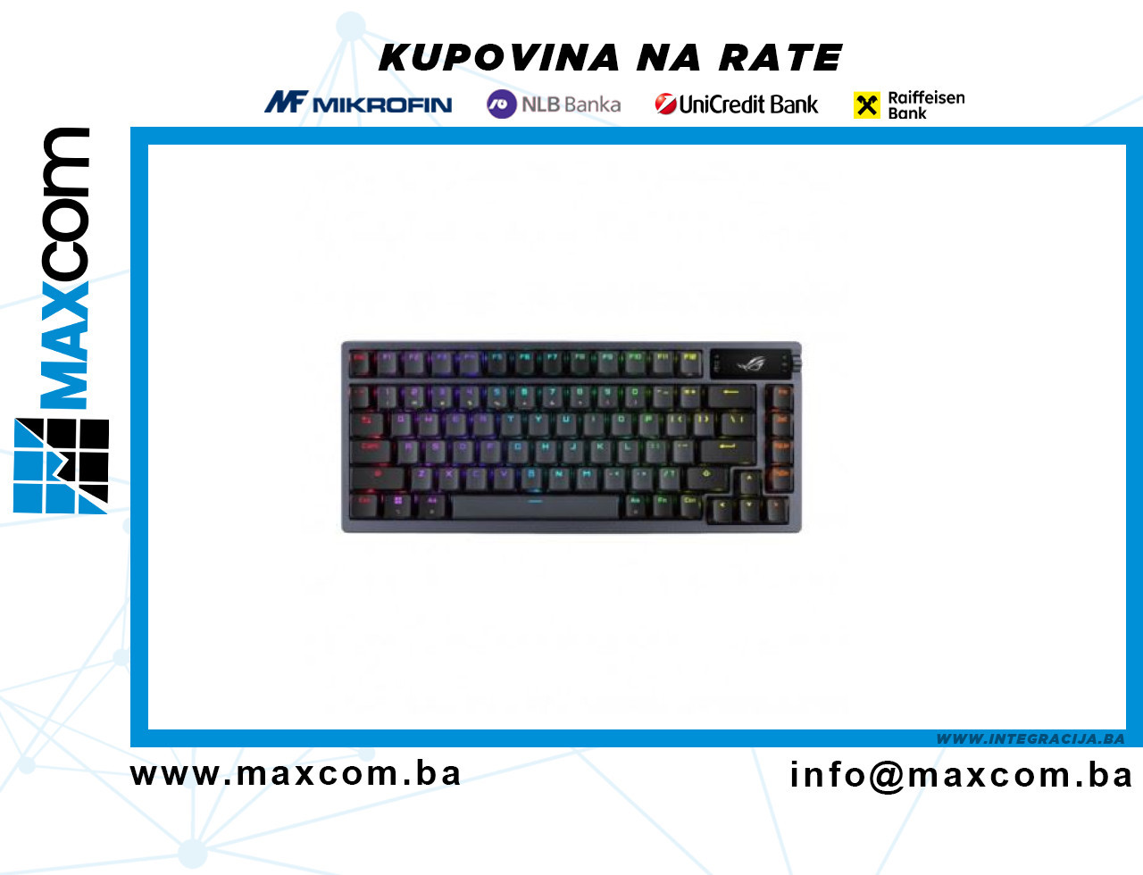 Tipkovnica ASUS ROG AZOTH ROG NX RED US - Tastature - OLX.ba