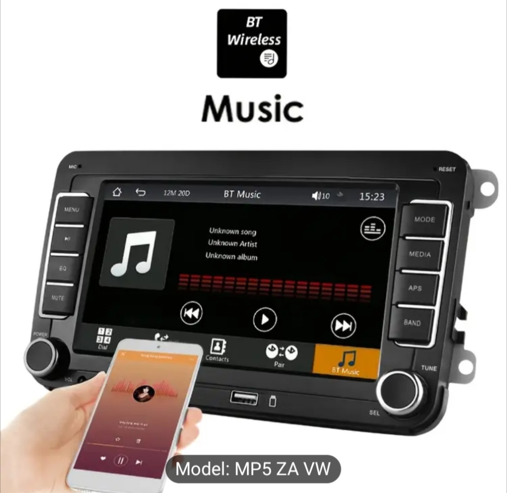 VW MP5 ANDROID AUTO I CARPLAY MULTIMEDIJA ZA GOLF PASSAT POLO T5 - CD ...