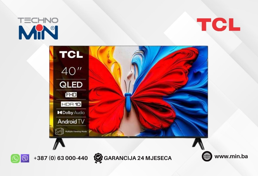 Televizor TCL 40S5K (2025) 40" FHD QLED, Google TV (Smart TV ...