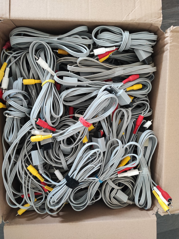 AV video kabl kabal RCA za Wii konzole 50 komada - Kablovi za konzole ...